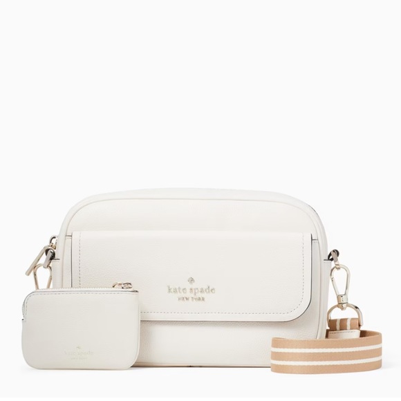 kate spade | Bags | Kate Spade Rosie Pebbled Leather Medium Flap Camera ...